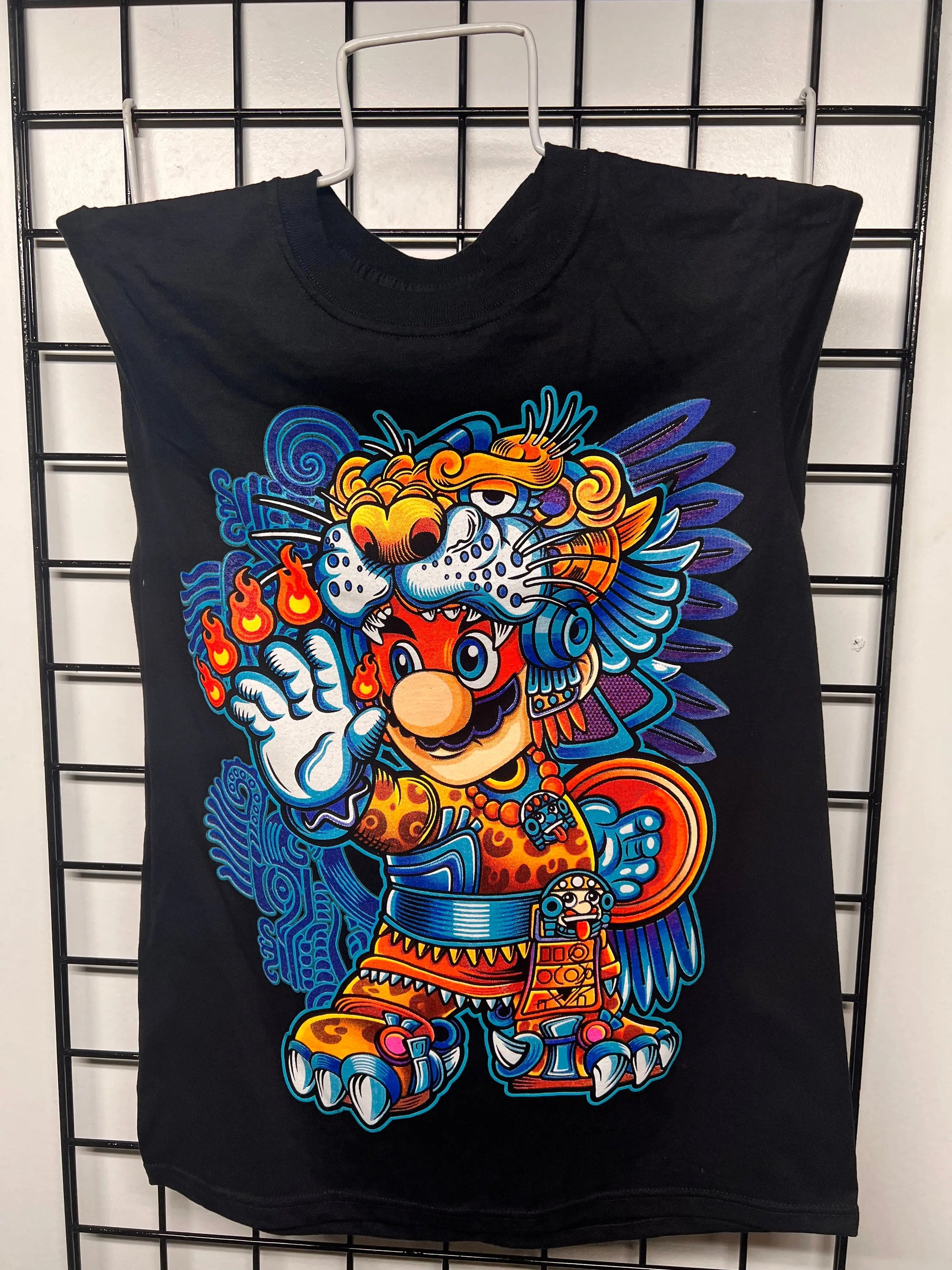 Aztec Mario warrior - Alebrijes T-shits