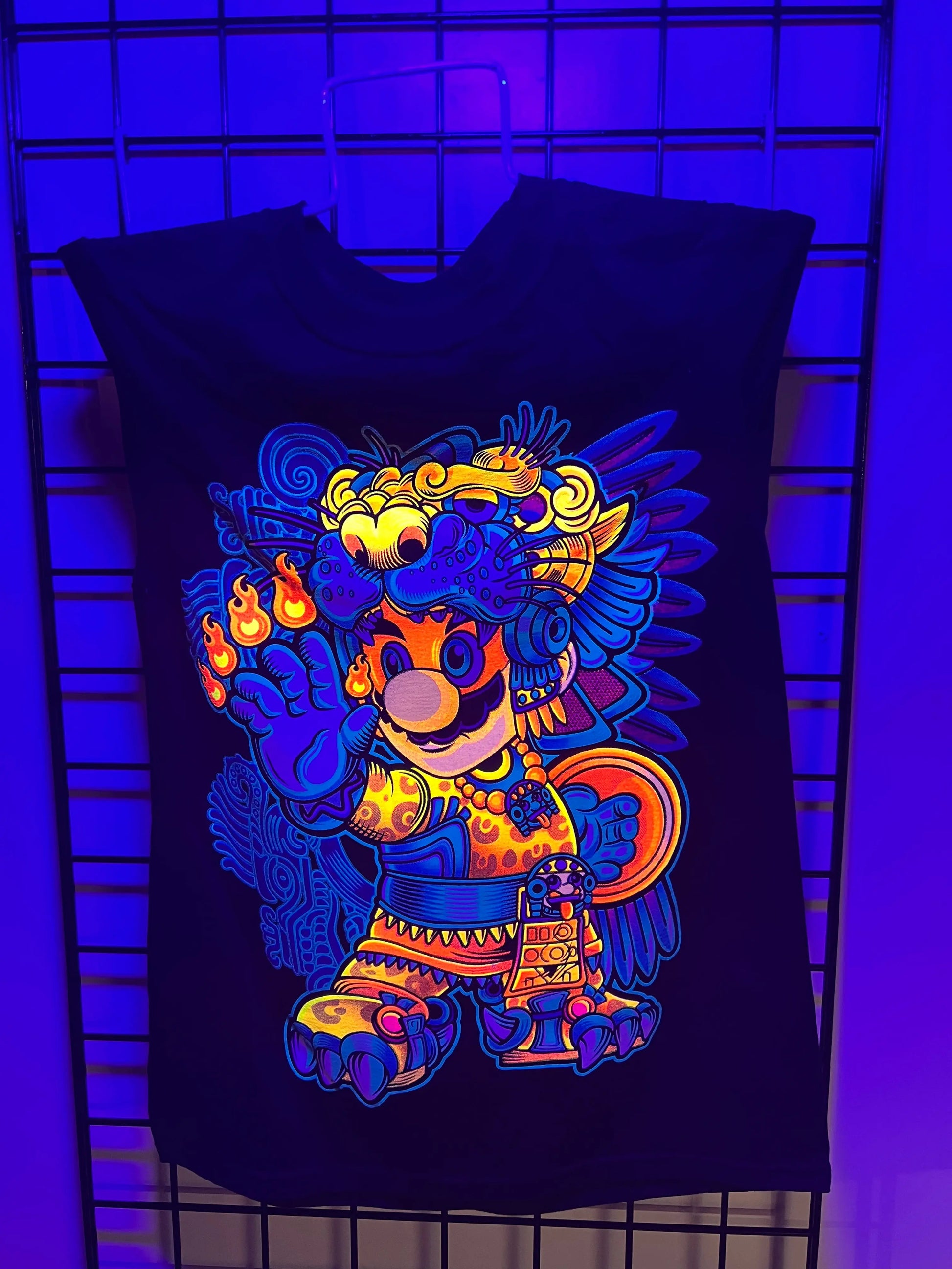 Aztec Mario warrior - Alebrijes T-shits